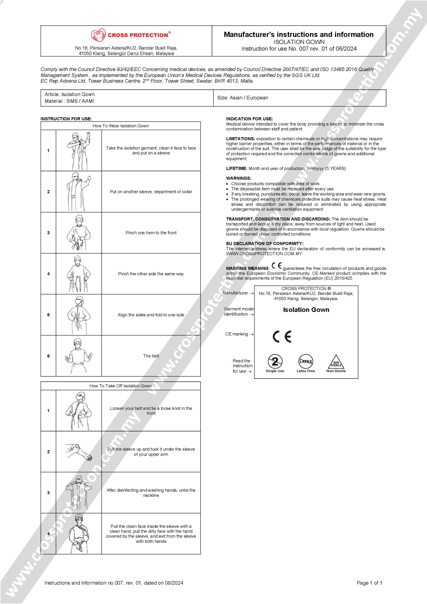 Basic Isolation Gown